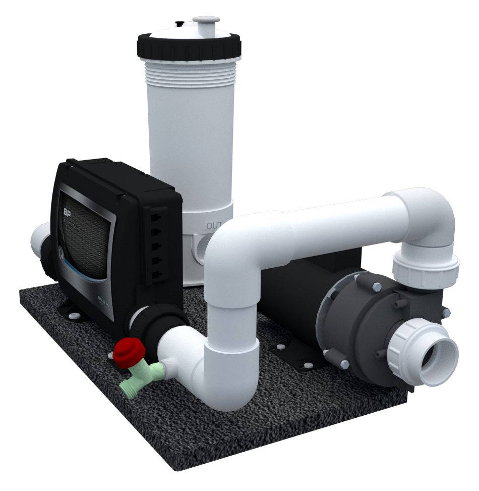 Balboa Circ Spa System - 1/15 HP Circulation Pump, 1.5 Kw Heater, 50 ft ...