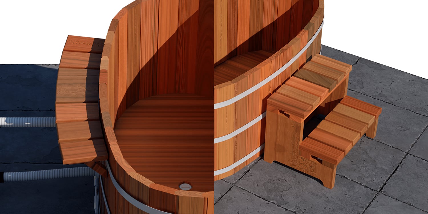 Buy Japanese Ofuro Tubs | Cedar Ofuro Hot Tubs - Northern Lights Cedar Tubs